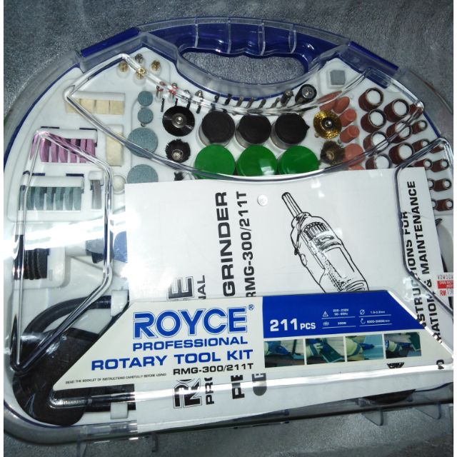 ROYCE Pencil Grinder Set (Rotary Tool Kit) 211pcs | Shopee Malaysia