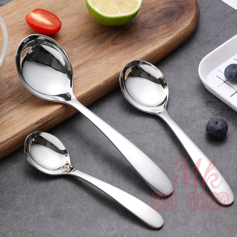 Stainless Steel Spoon (Round Shape) | Shopee Malaysia