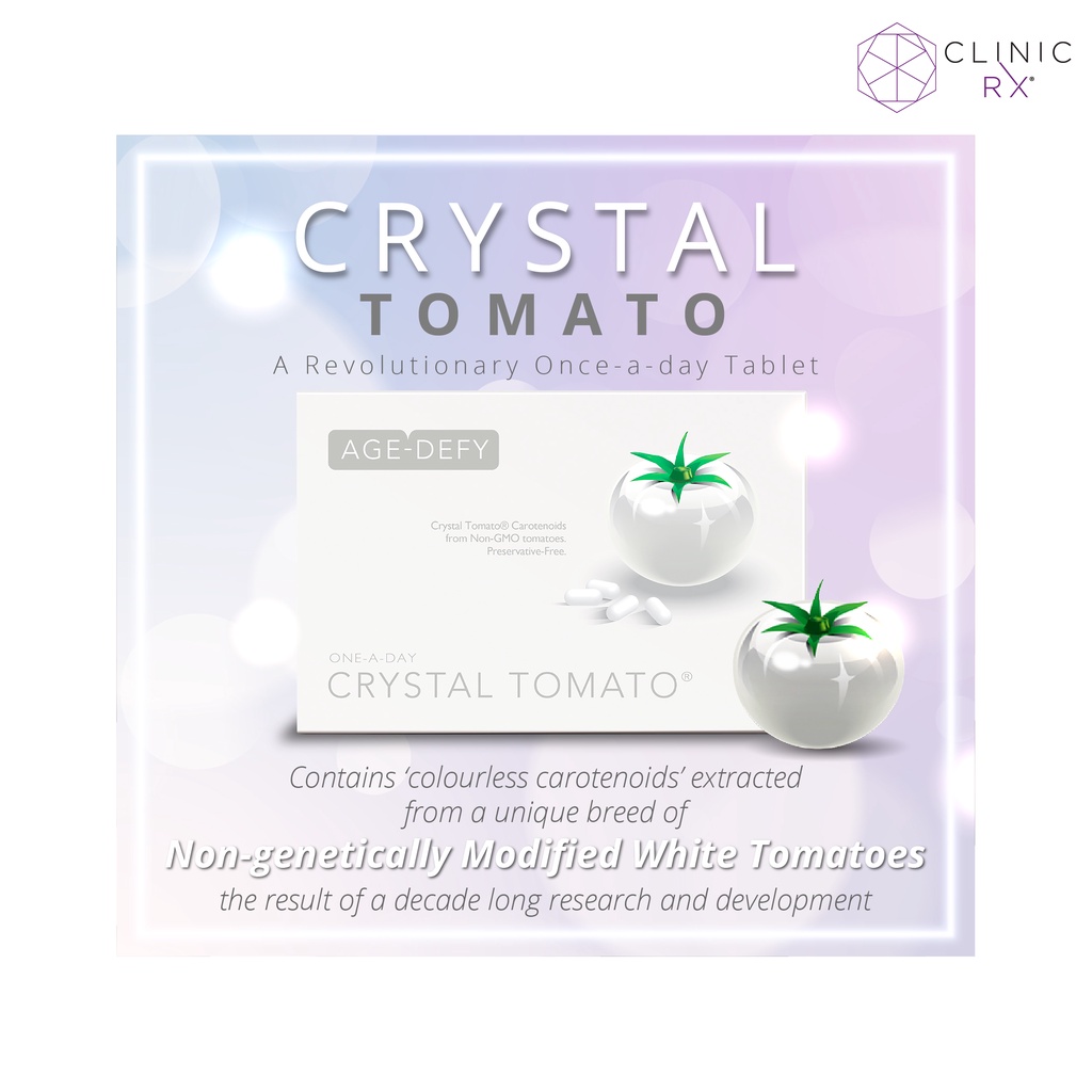 Crystal Tomato Plus Supplement (30 caplets) Skin Whitening Supplement ...
