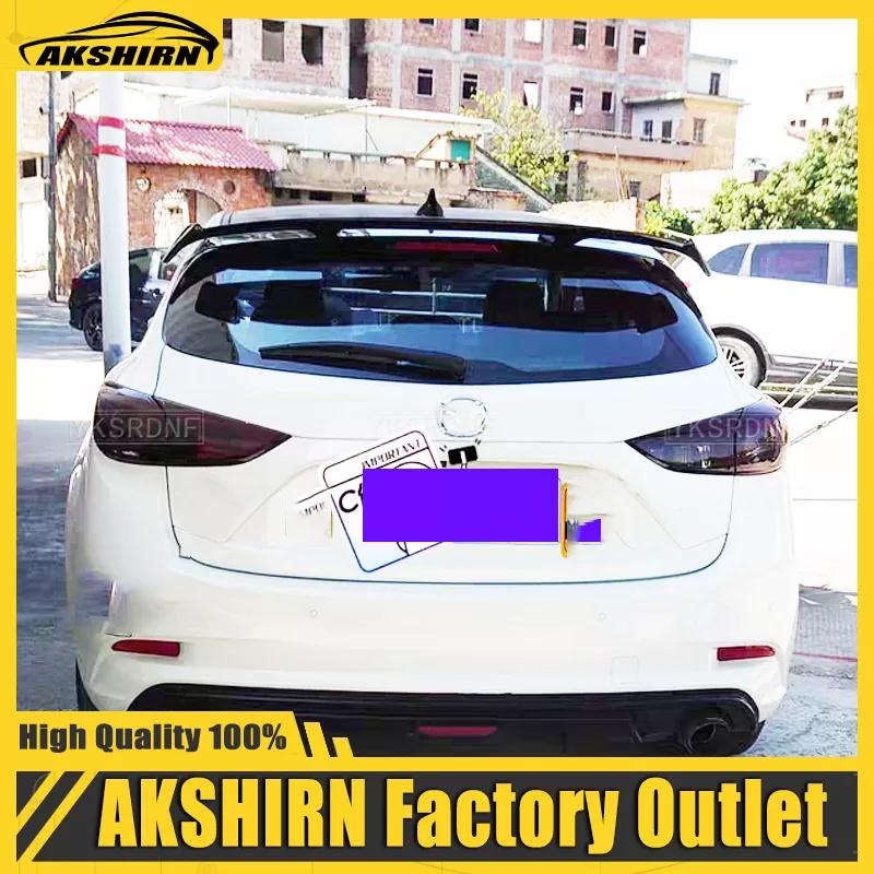 Use For Mazda 3 Hatchback Spoiler 2006--2013 Year Real Glossy Carbon ...