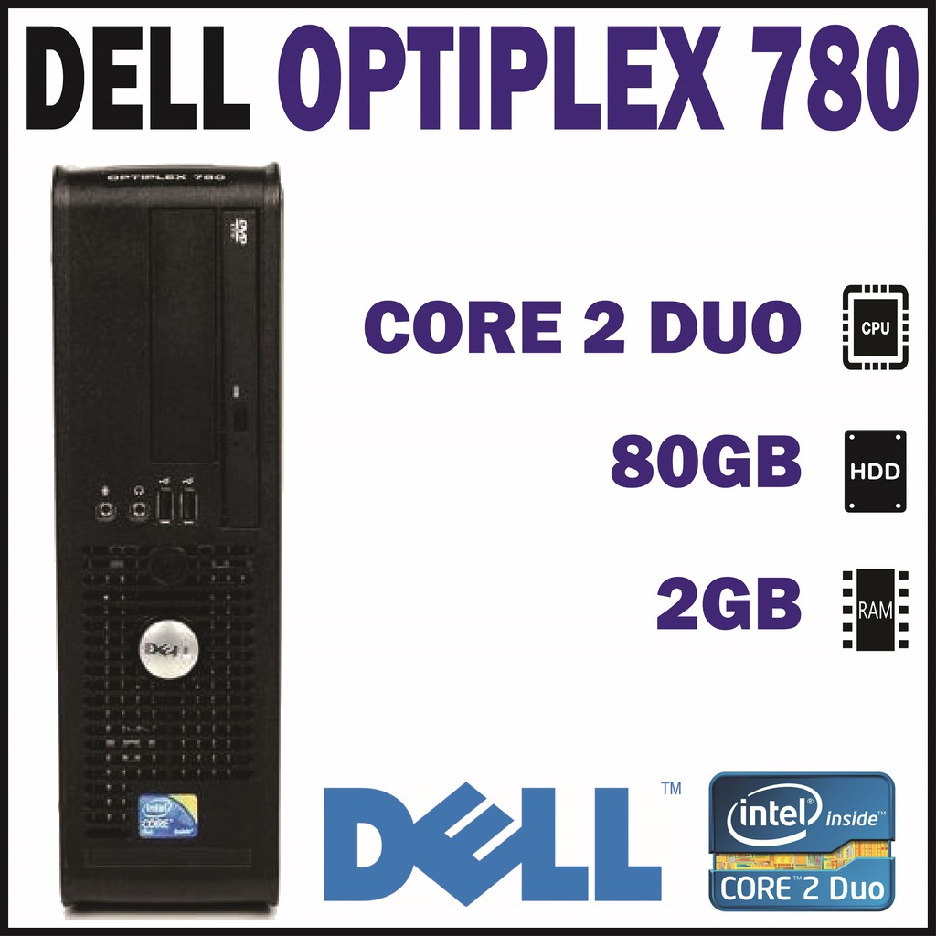 (REFURBISHED) DELL OPTIPLEX 780 SFF (SMALL FORM FACTOR ) / CORE 2 DUO ...