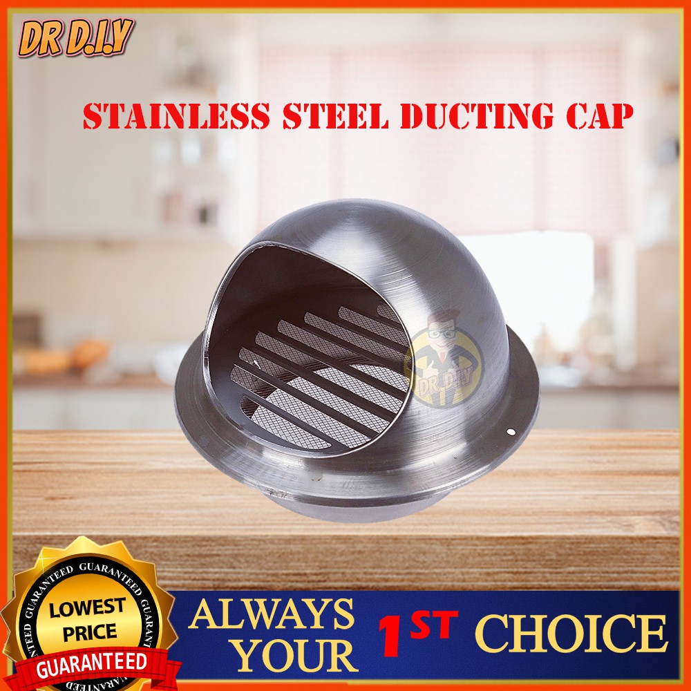 (ACCESSORIES) PREMIUM STAINLESS STEEL HOOD DUCTING CAP RDS-DC-18 ...