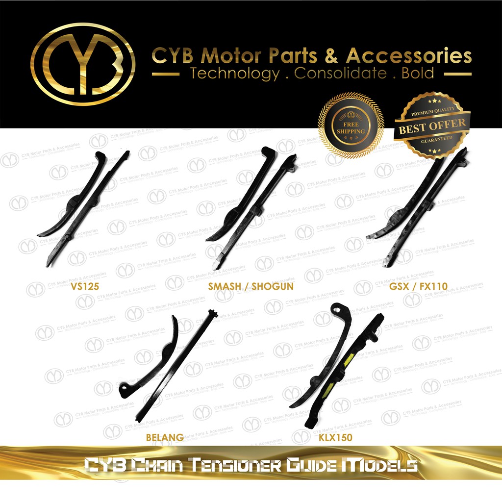 CHAIN TENSIONER GUIDE WAVE125 WAVE110 ICON CLICK RS150 GSX FX110 SMASH ...