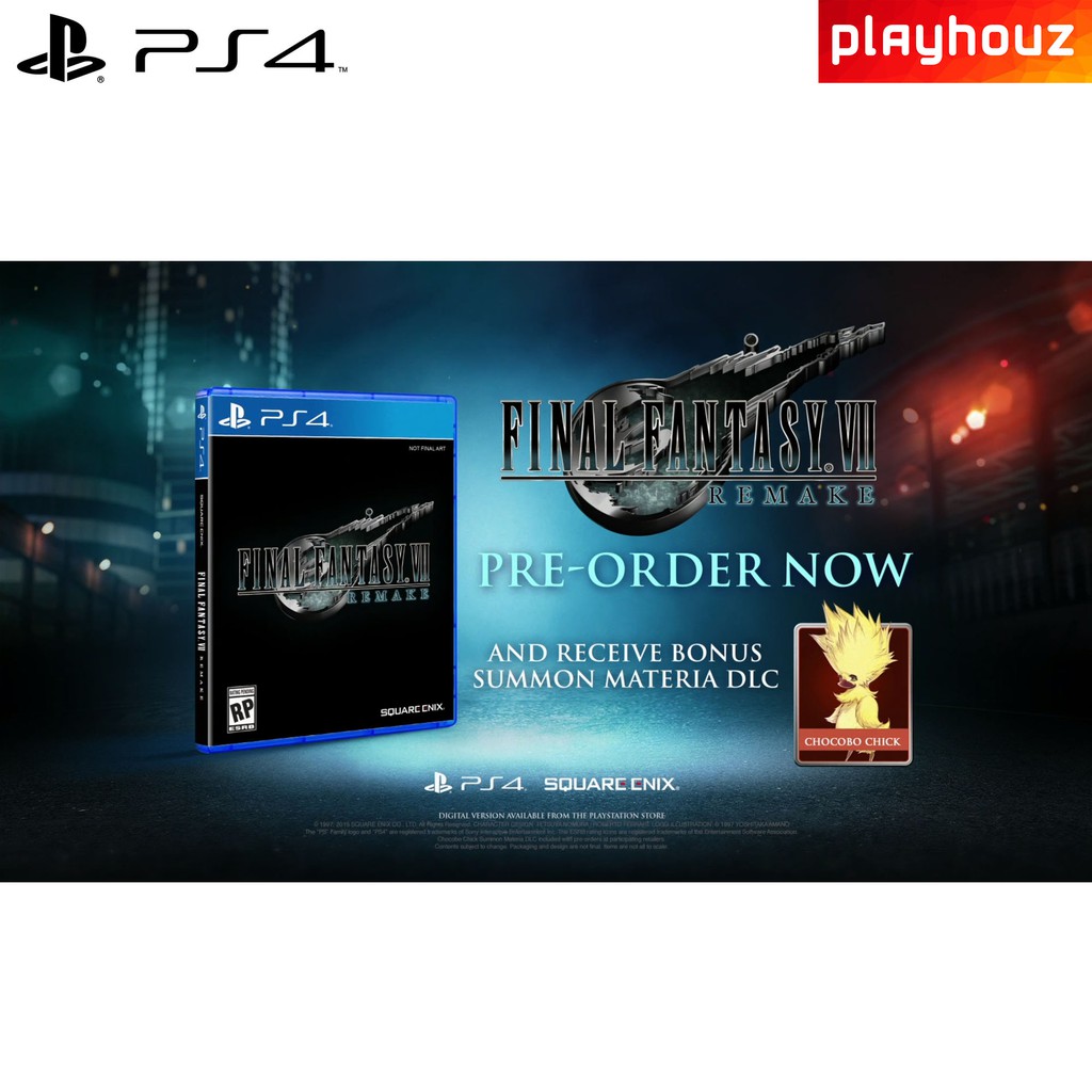 PS4 Final Fantasy VII 7 Remake Standard / Deluxe Edition [R3] FF7 ...
