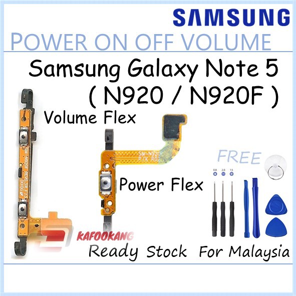 Original Samsung Galaxy Note 5 N920 N920F Power On Off Volume Up Down ...