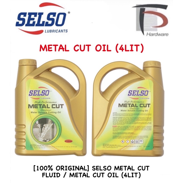 [100% ORIGINAL] SELSO METAL CUT FLUID / METAL CUT OIL (4LIT) *MOBIL ...