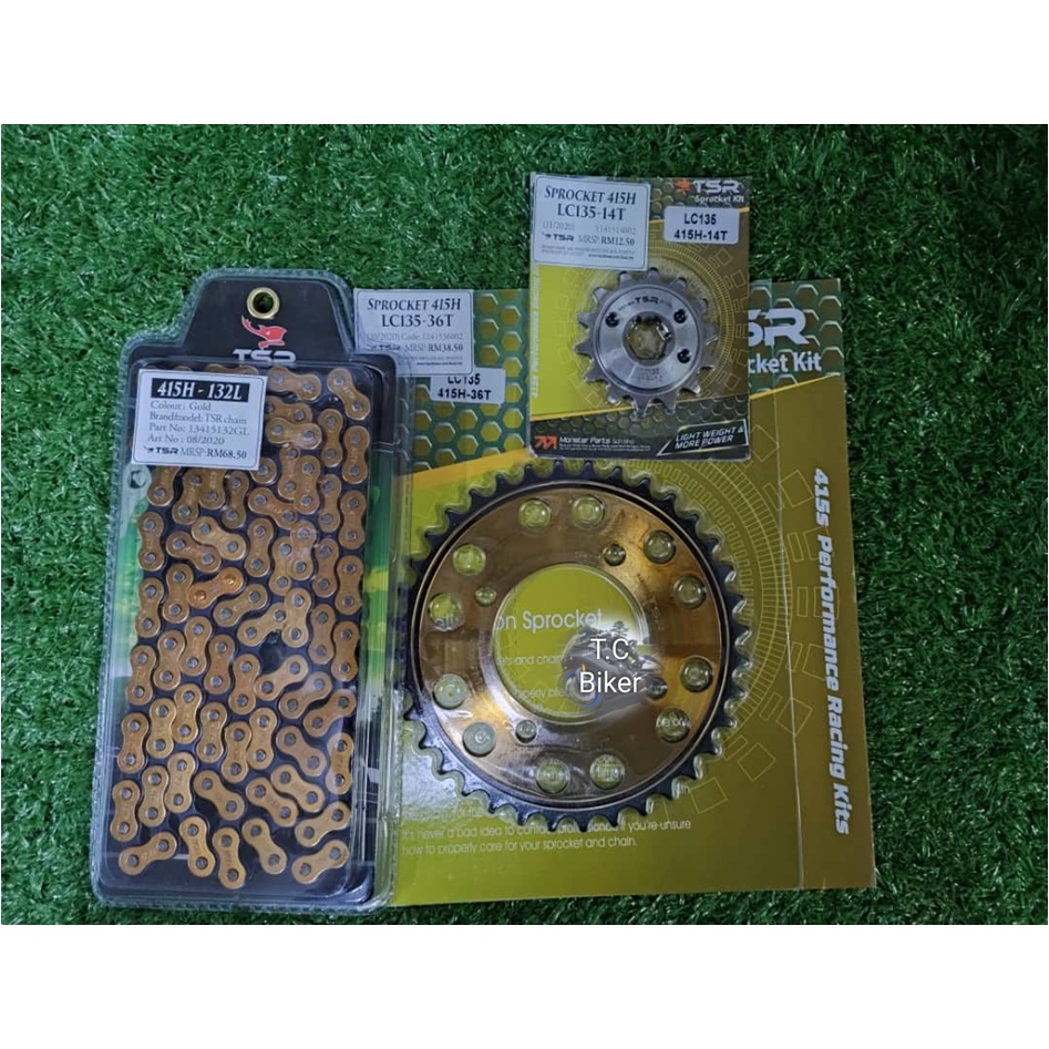 TSR PERFORMANCE 415 SPROCKET SPOKET LC135 / RXZ / Y110 / Y15ZR | Shopee Malaysia
