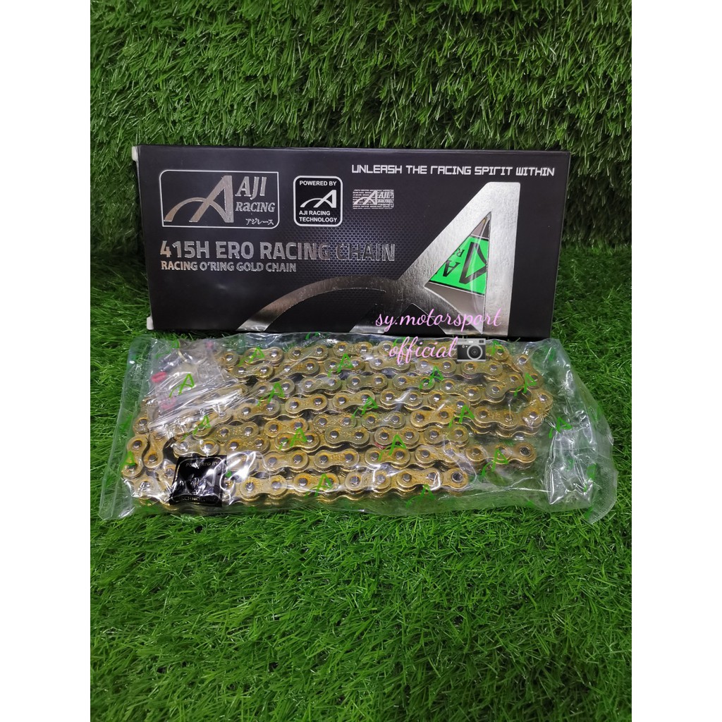 AJI RACING ERO RACING CHAIN O-Ring ORing Gold 415H x 122L/Rantai ...