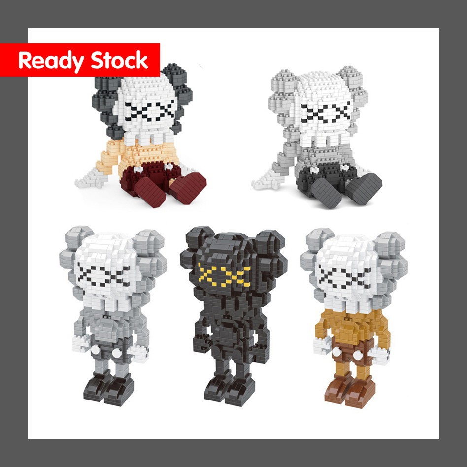 [M'sia Ready Stock]KAWS Nano Block Micro Brick Toy小颗粒积木拼装卡通模型玩具 ...