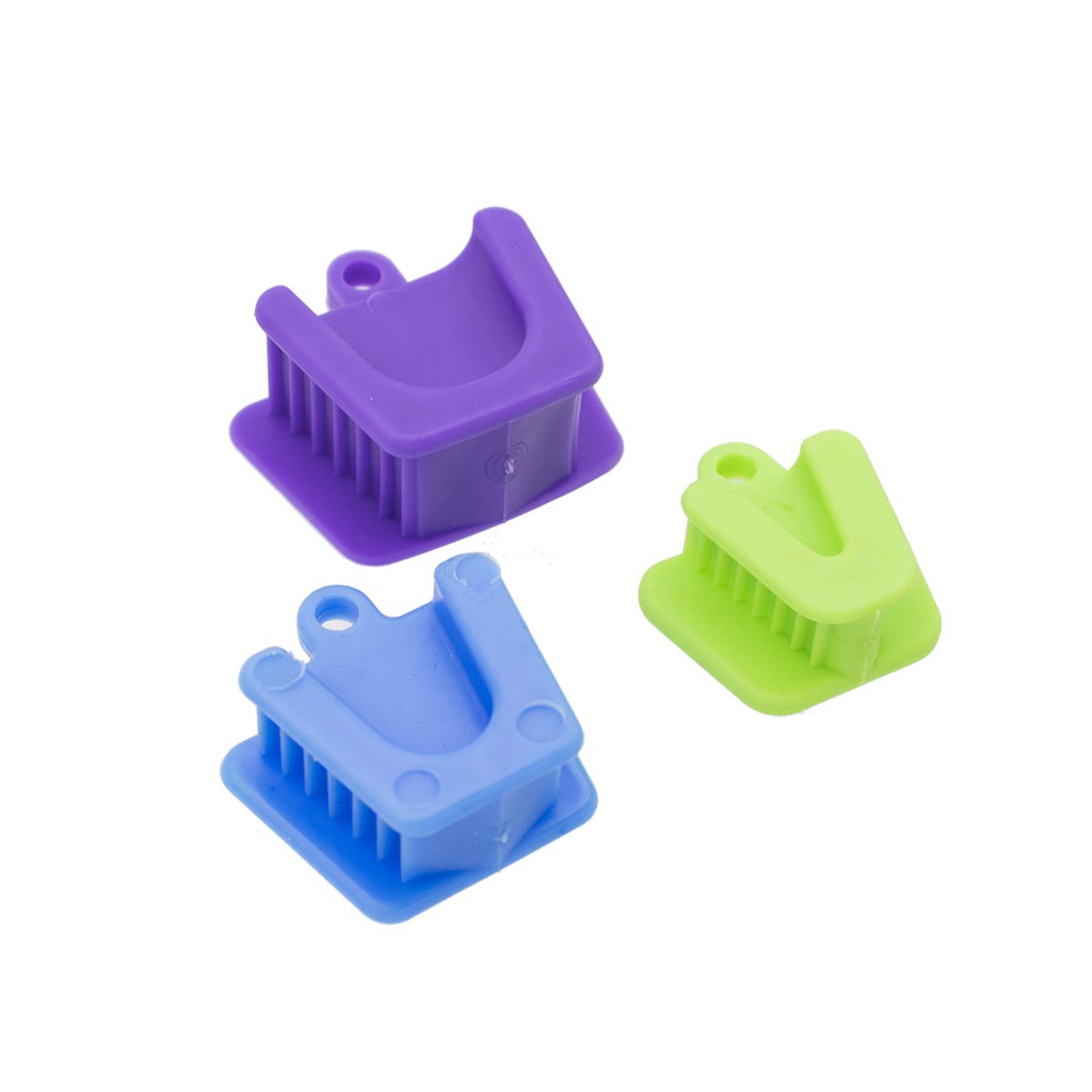 3 Pcs/Set Dental Oral Silicone Mouth Prop Bite Blocks Latex Free Cheek ...