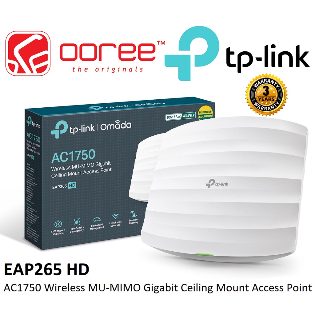 TP-LINK EAP265 HD AC1750 / EAP620HD AX1800 / EAP660 HD AX3600 WIRELESS ...