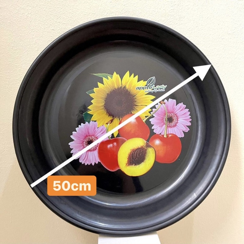 DL373 50cm Round Plastic Tray Plain Tebal Thick / Dulang Talam Plastik ...