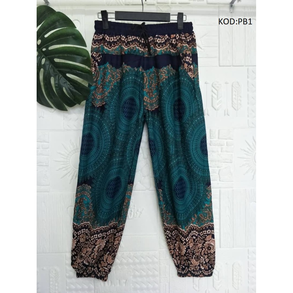 Seluar Palazzo Corak Batik Superhot Kain Sejuk Dan Selesa. | Shopee ...