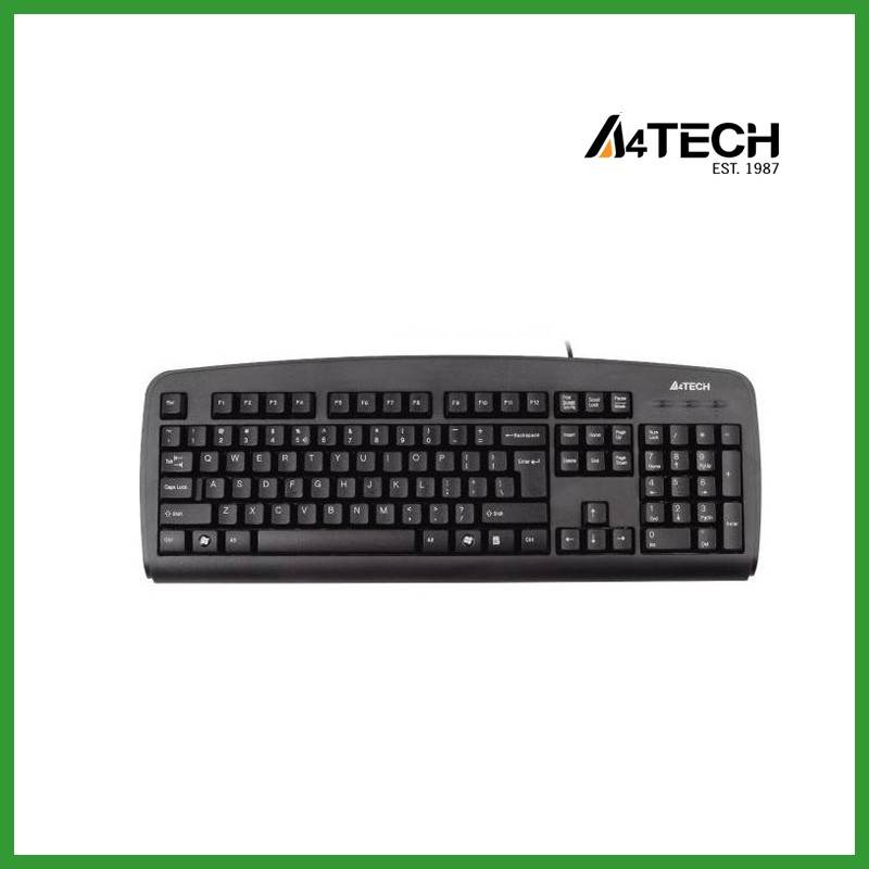 A4Tech KB-720 Smooth Wired Keyboard (USB Black) US Layout | Shopee Malaysia
