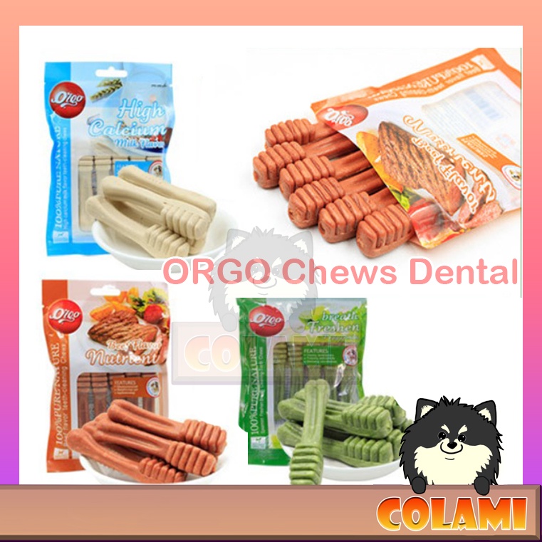 💥Orgo Chews Dental Care Cleaning Tooth Dog Treats 90G / 6 stick ...