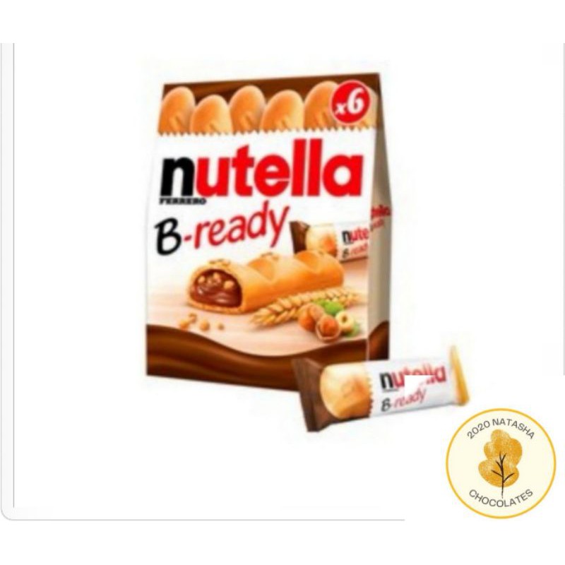 Nutella Ferrero B-ready 132g 6 x 22gm . | Shopee Malaysia