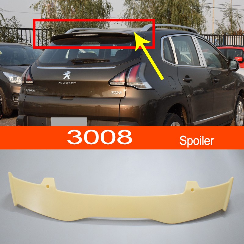 3008 5008 ABS Rear Trunk Wing Top Spoiler for Peugeot 3008 5008 ...