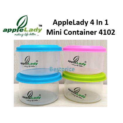 💯👍AppleLady 4 In 1 Mini Container 4102 | Shopee Malaysia