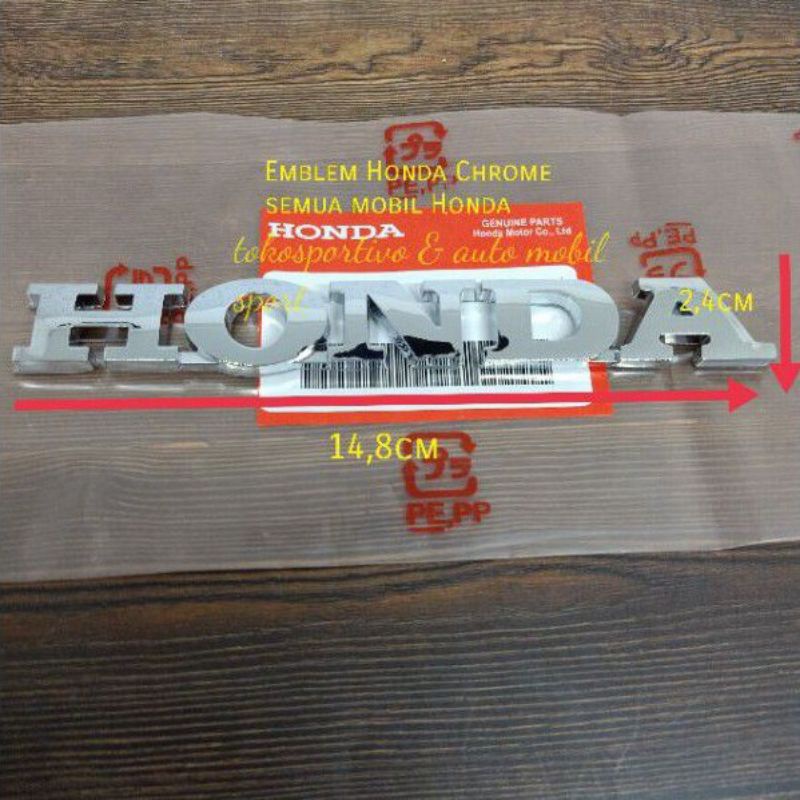 Emblem with writing letters, logo sticker, honda EmbLem for all honda ...