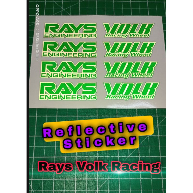 🔥Rays Volk Racing-Volk [Reflective Sticker]🔥 | Shopee Malaysia