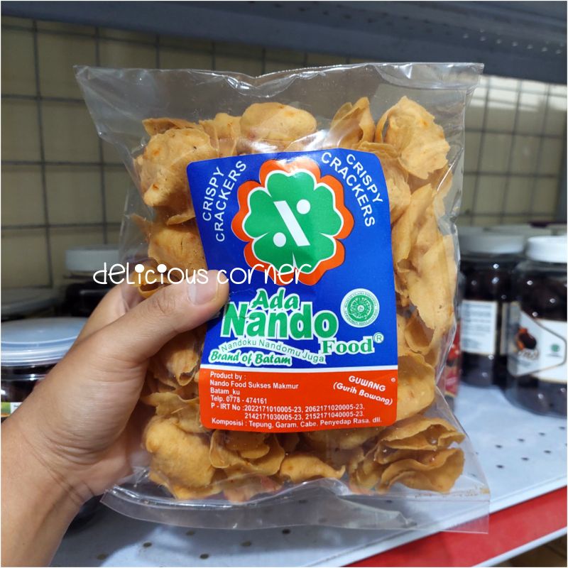 There are nando crispy crackers products made by MSMEs in Batam ...