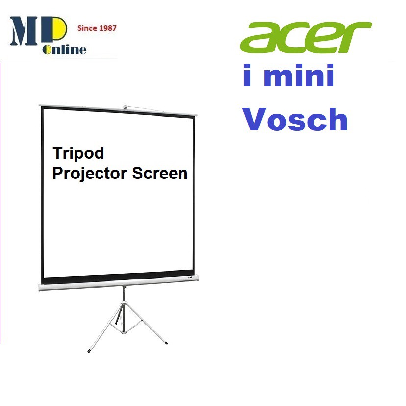 Acer Tripod Projector Screen 6ft x 6ft | Shopee Malaysia