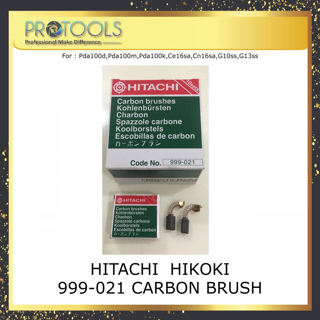 HITACHI / HIKOKI Original Carbon Brush (999-021/999-067) (Pack) for g10ss2,pda100m | Shopee Malaysia