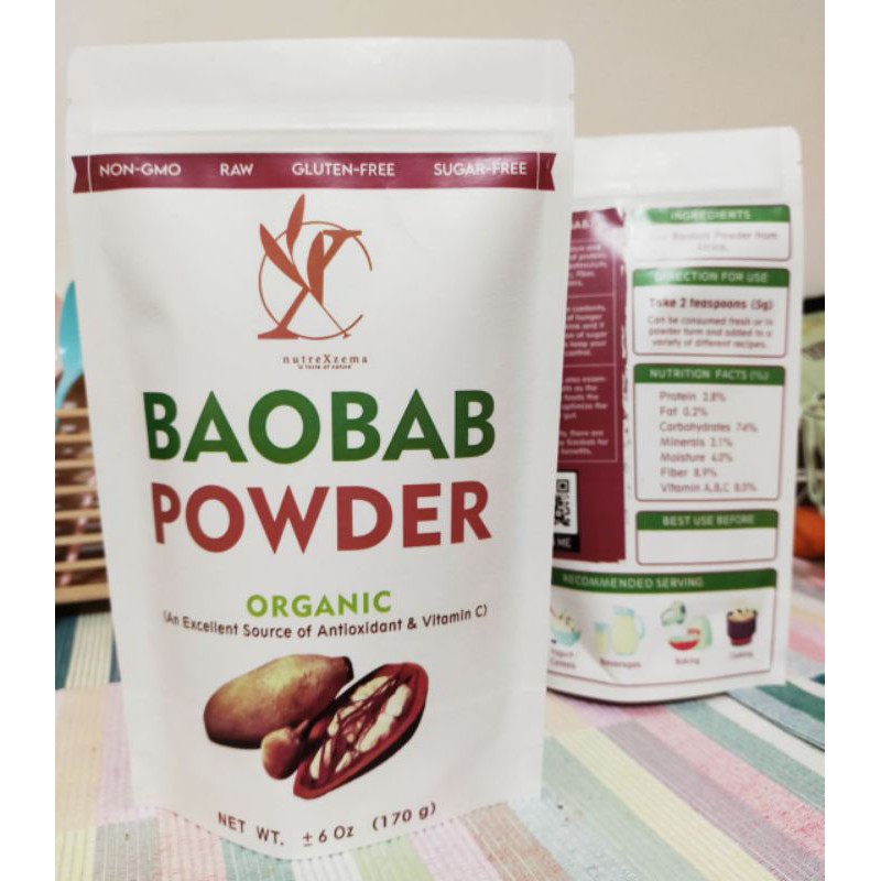 Organic Baobab Powder by NutreXzema (Mizhana Padzi) Ready Stock ...