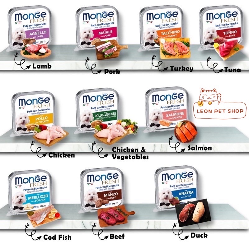 Monge Fruits Dog Wet Food 100g (16 Flavors) | Shopee Malaysia