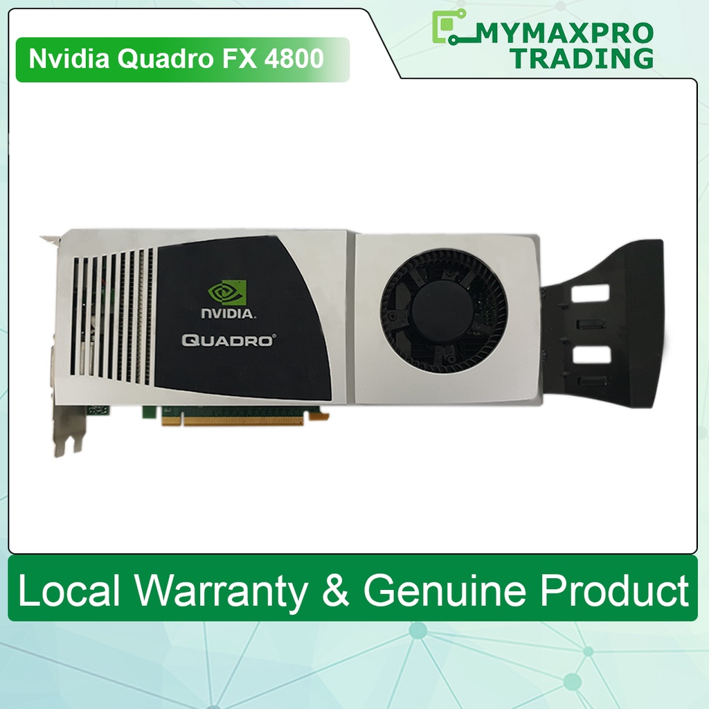 Nvidia Quadro FX 4800 1GB GDDR3 384bit DVI TV-Out Display Port ...