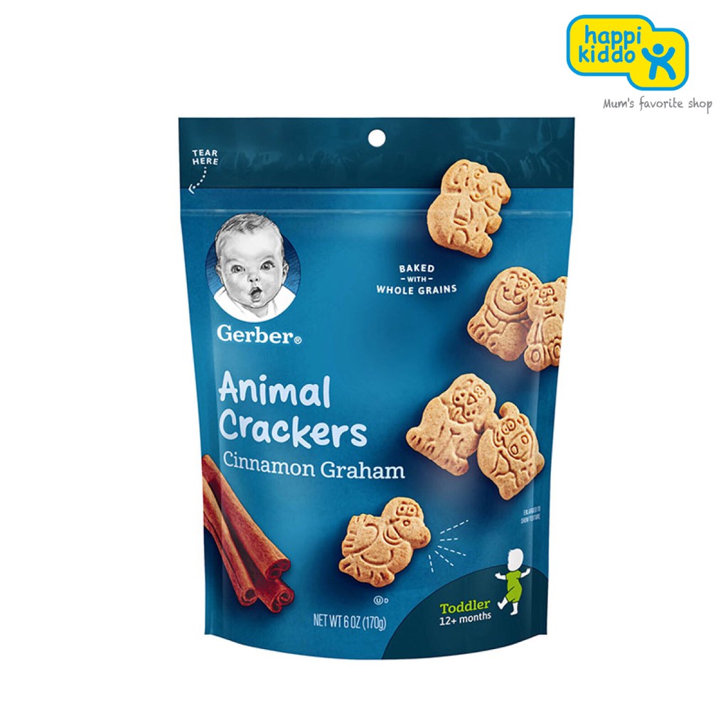Gerber Animal Crackers Cinnamon Graham (170g) | Shopee Malaysia