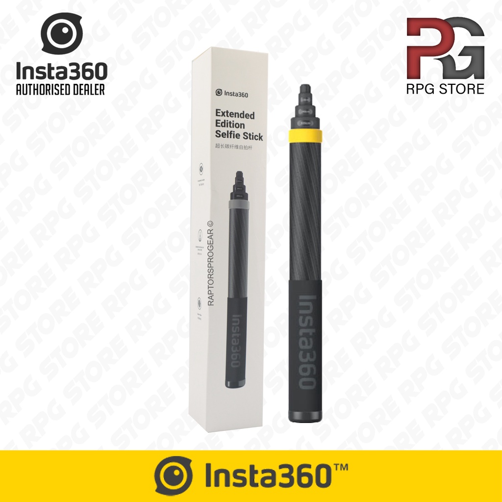 Insta360 3 Meter Enhanced Extended Edition Selfie Stick / 3M Carbon ...