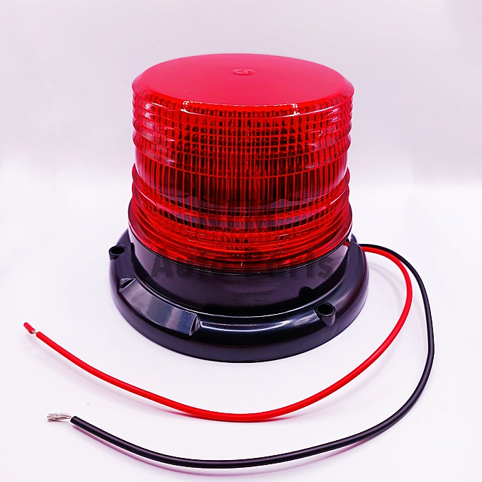 Led High Power Beacon Flashing Strobe Lamp with Magnet & Wire (Red ...
