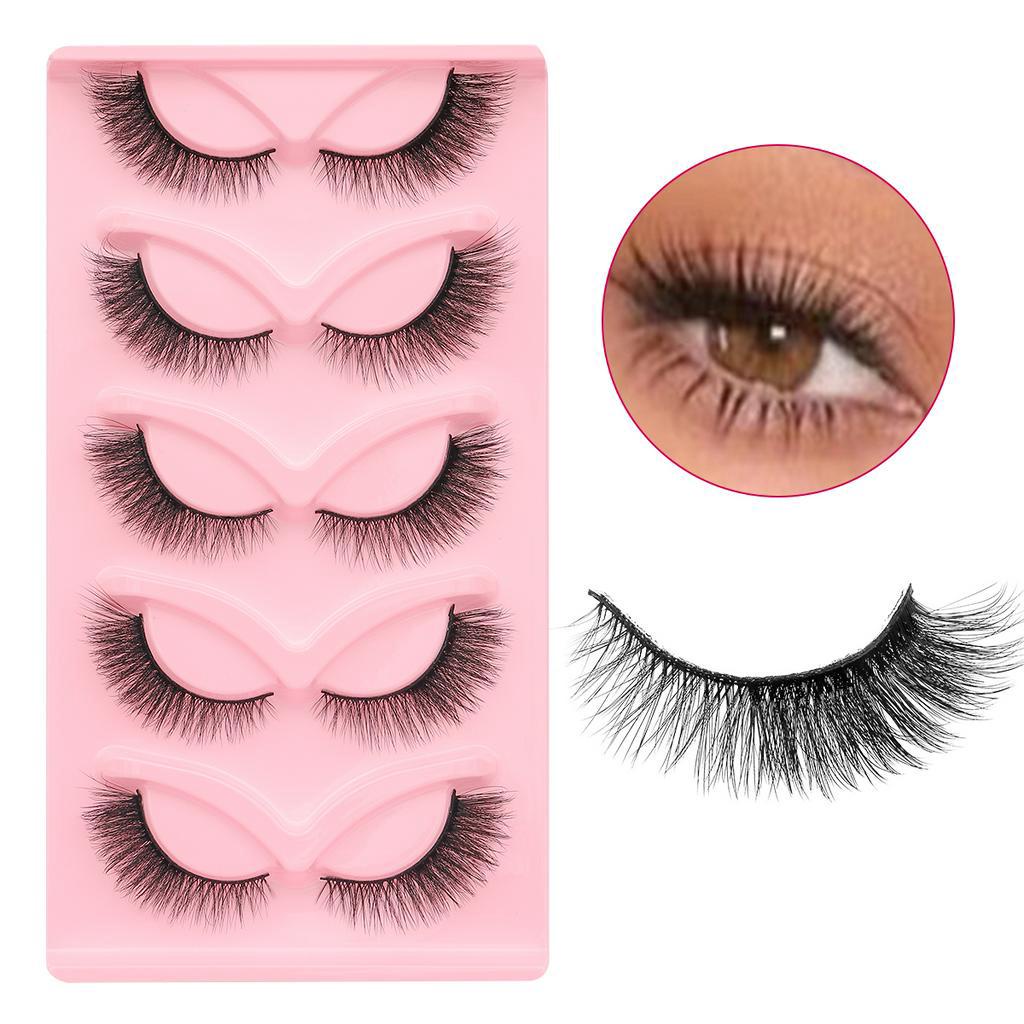 5 Pairs Milai-YJ-LN87 Eyelashes 13mm 3D C-Curl Lashes Natural Fluffy ...