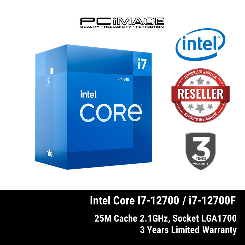 INTEL CORE I7-12700 / I7-12700F 2.1GHZ, 12C/20T, 25MB CACHE, LGA 1700 PROCESSOR | Shopee Malaysia