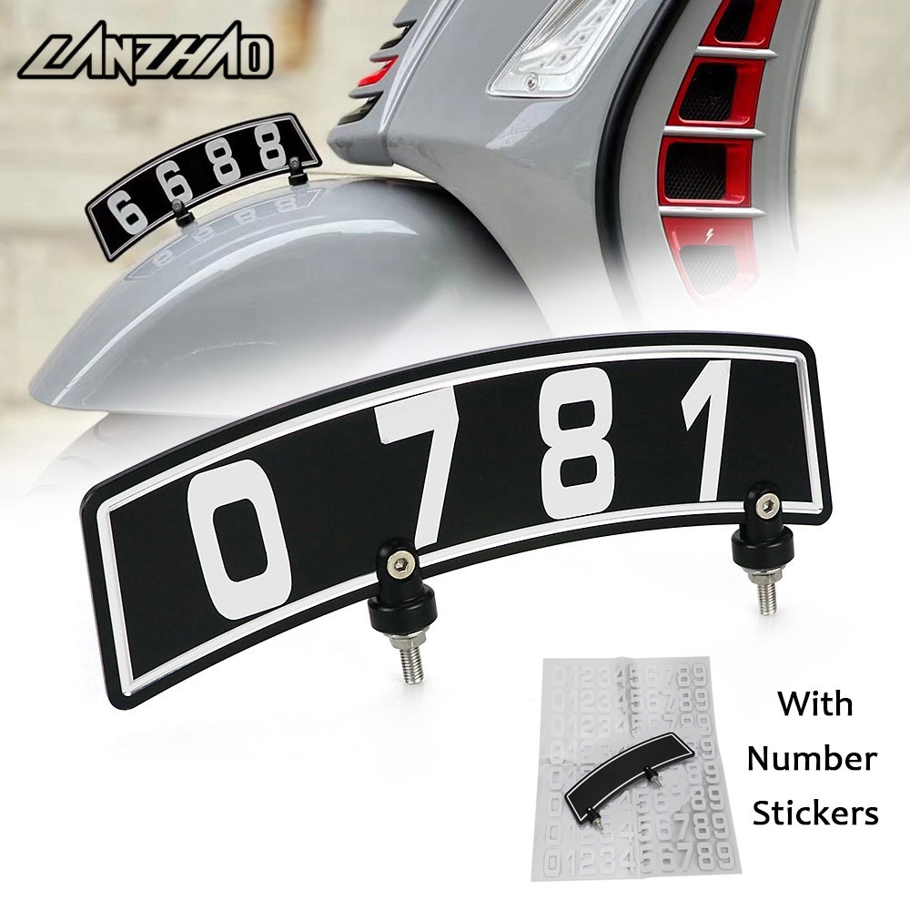 For Vespa GTS 300 2017-2021 Scooter Front Mud Fender Number Plate Nose ...