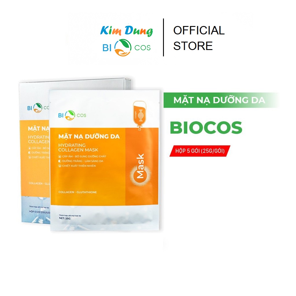 Biocos Fresh Collagen Mask box of 5 packs (25g) Moisturizes ...