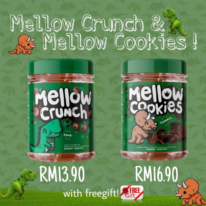 MELLOW CRUNCH & COOKIES ! RAWRR ! | Shopee Malaysia