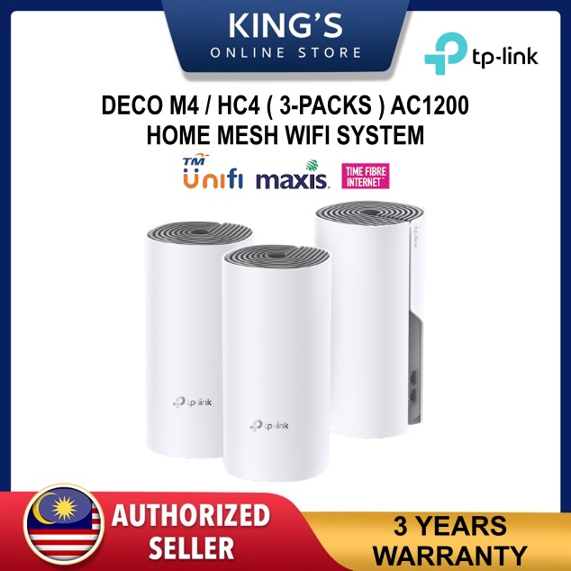Tp-link AC1200 DECO M4 / HC4 Whole Home Mesh Wifi-System ( WIFI ...