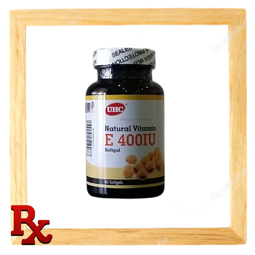 UHC Natural Vitamin E 400IU 60's Softgel (EXP: 08/2021) | Shopee Malaysia