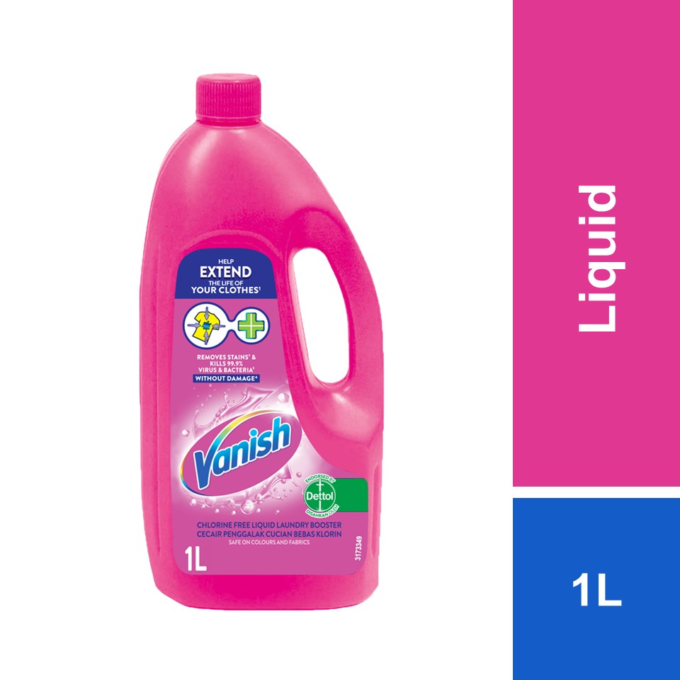 Vanish Fabric Oxi Action Stain Remover 500ml/1L (Pink/White) | Shopee ...