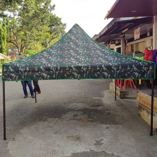 KHEMAH ARMY KHEMAH ASKAR 10X10 BESI SEGI KHEMAH MUDAH ALIH CANVAS TEBAL ...