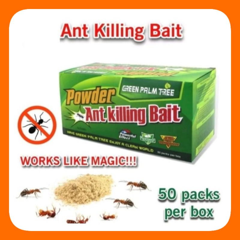 Ant Killer Bait Powder Powerful Effective Ant Killing Bait 50 Packs Per ...