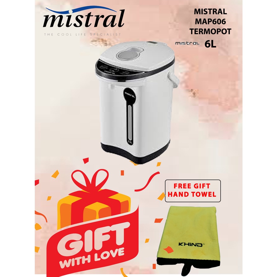 MISTRAL KHIND MAP606 6L Thermopot Thermo Pot Hot Water Dispenser ...