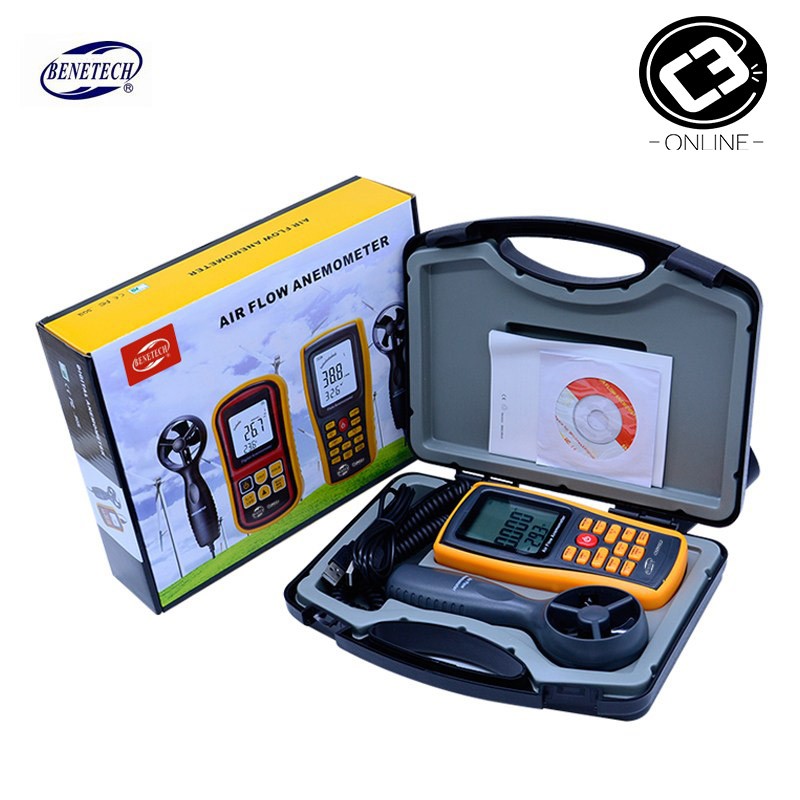 BENETECH GM8902 Digital Anemometer Wind Speed Meter With USB Interface ...