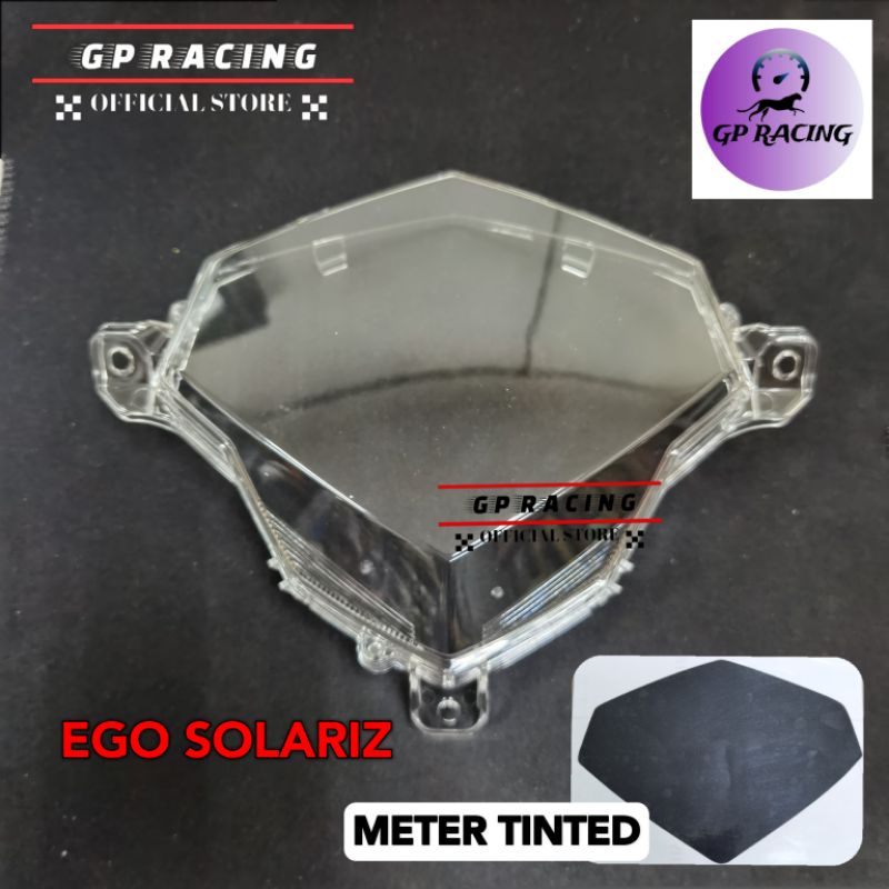 EGO SOLARIZ METER COVER METER LEN WITH TINTED METER SMOKE "GP RACING ...