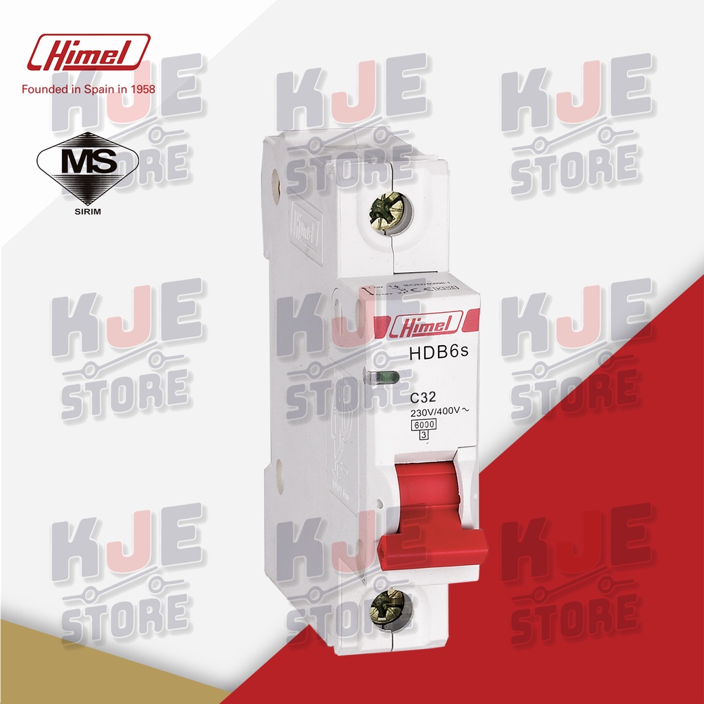 HIMEL 1P MCB HDB6S1C [4.5kA/6kA] [6A/10A/16A/20A/32A/40A/50A/63A] [Ready Stock] | Shopee Malaysia