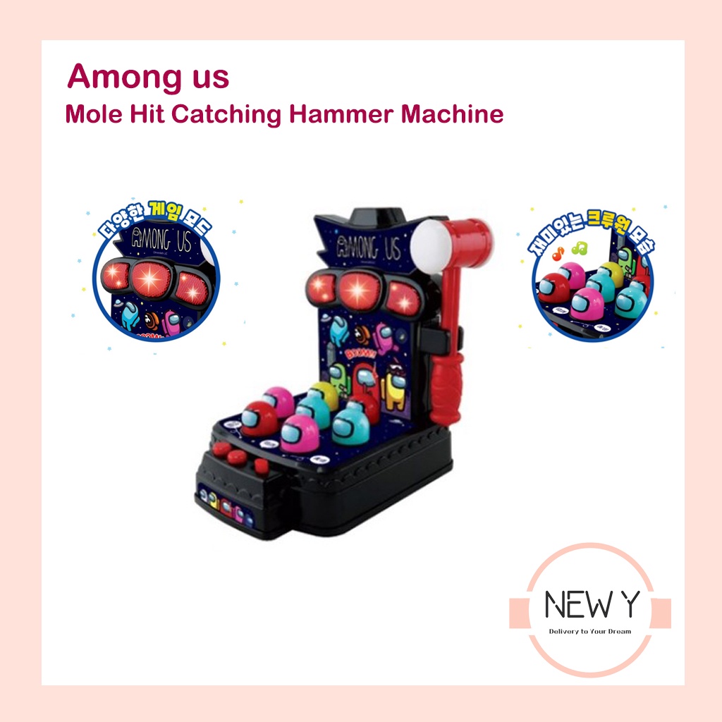 [Among us] Mole Hit Catching Hammer Machine / Among us Toys | Shopee ...