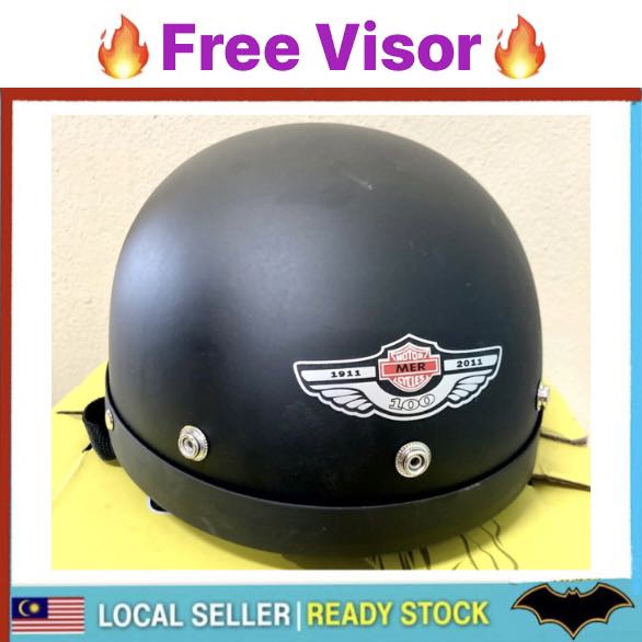 [ FREE VISOR ] Steng Kura Kura Half Cut Helmet VIETNAM INDONESIA STYLE ...