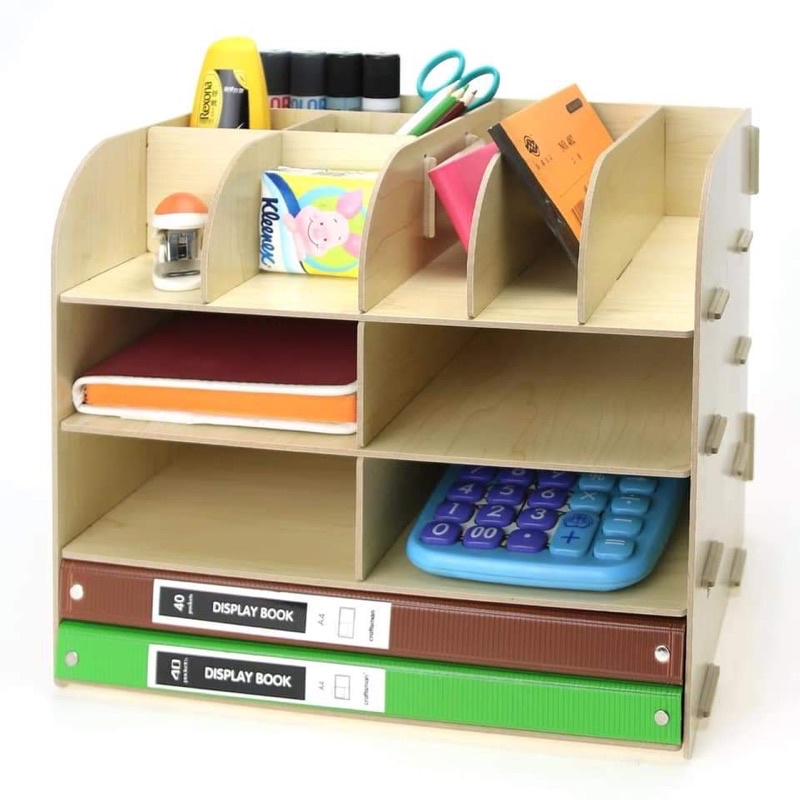 SWR725 Wooden table top organizer 木制桌面整理架1047 | Shopee Malaysia